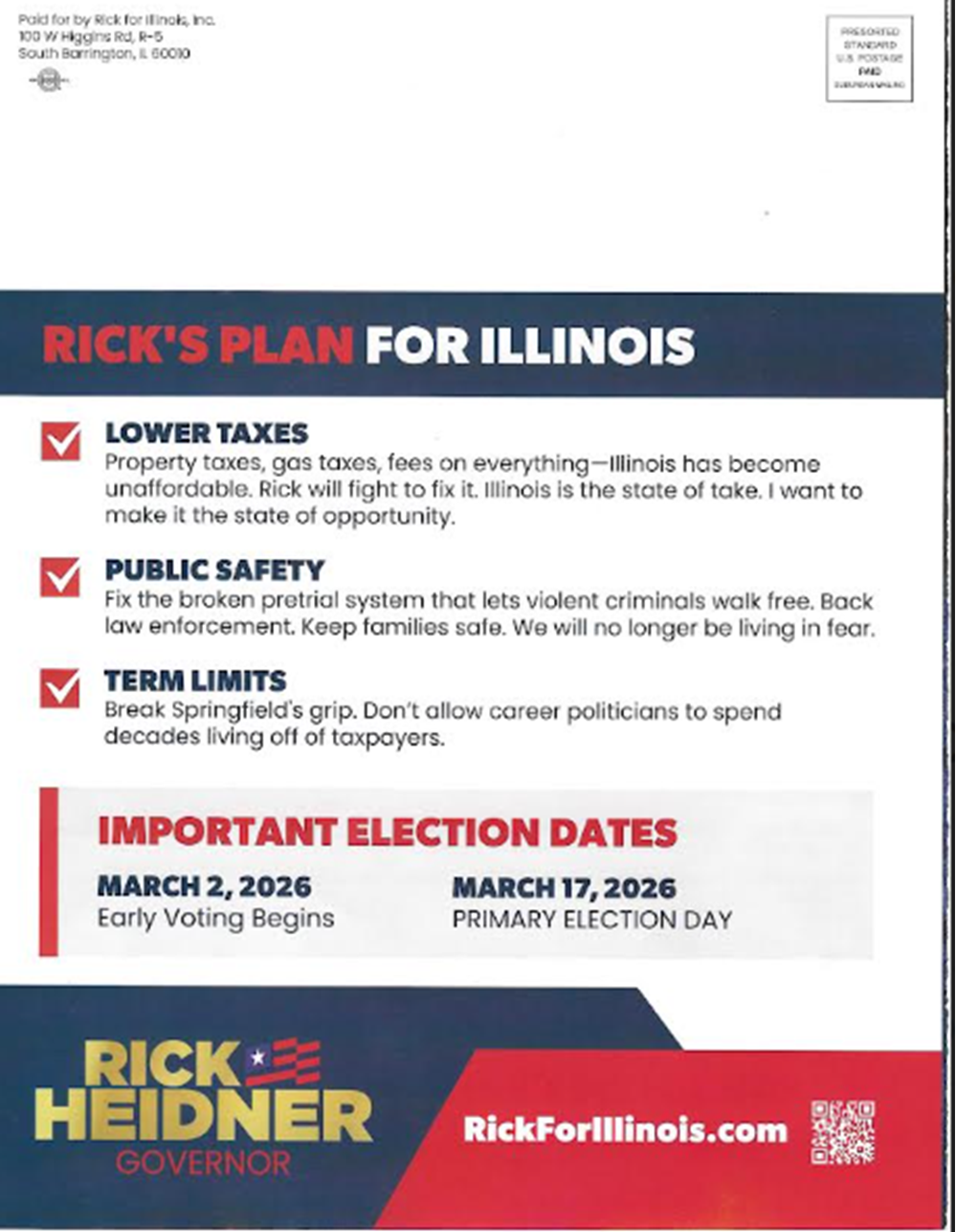 Rick Heidner Campaign for Republican Nomination for Governor Surfaces ...